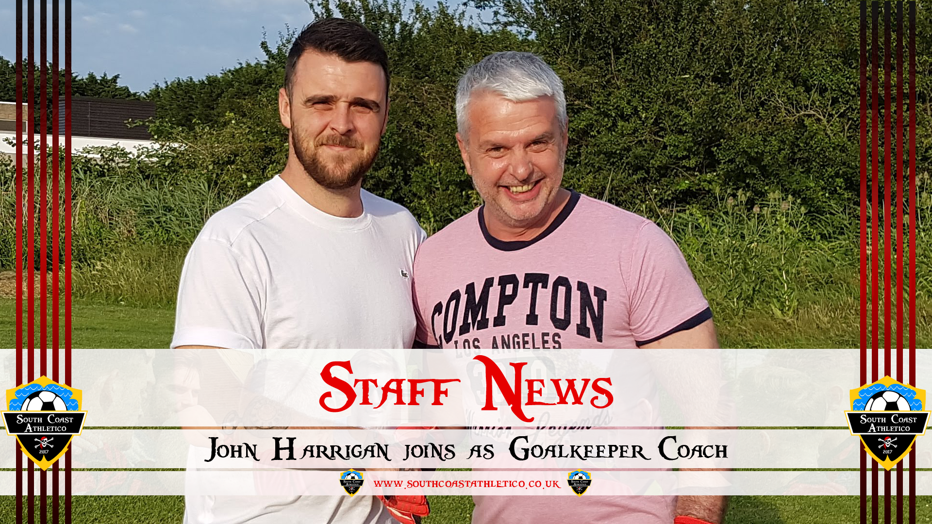 Staff News – John Harrigan joins as Goalkeeper Coach – South Coast ...